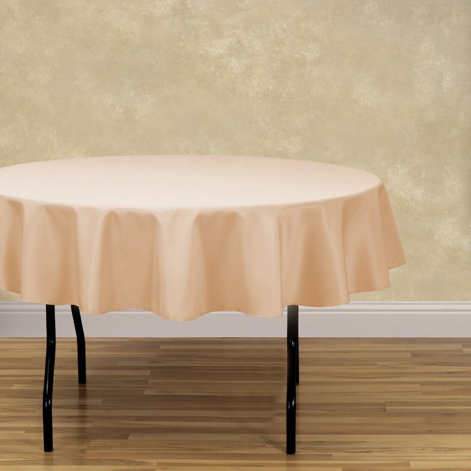 LinenTablecloth 70 in. Round Polyester Tablecloths, 30 Colors! Event ...