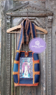 Christian Religious Jesus Christ Handmade Eco Leather Patchwork Bag Cotton | eBay