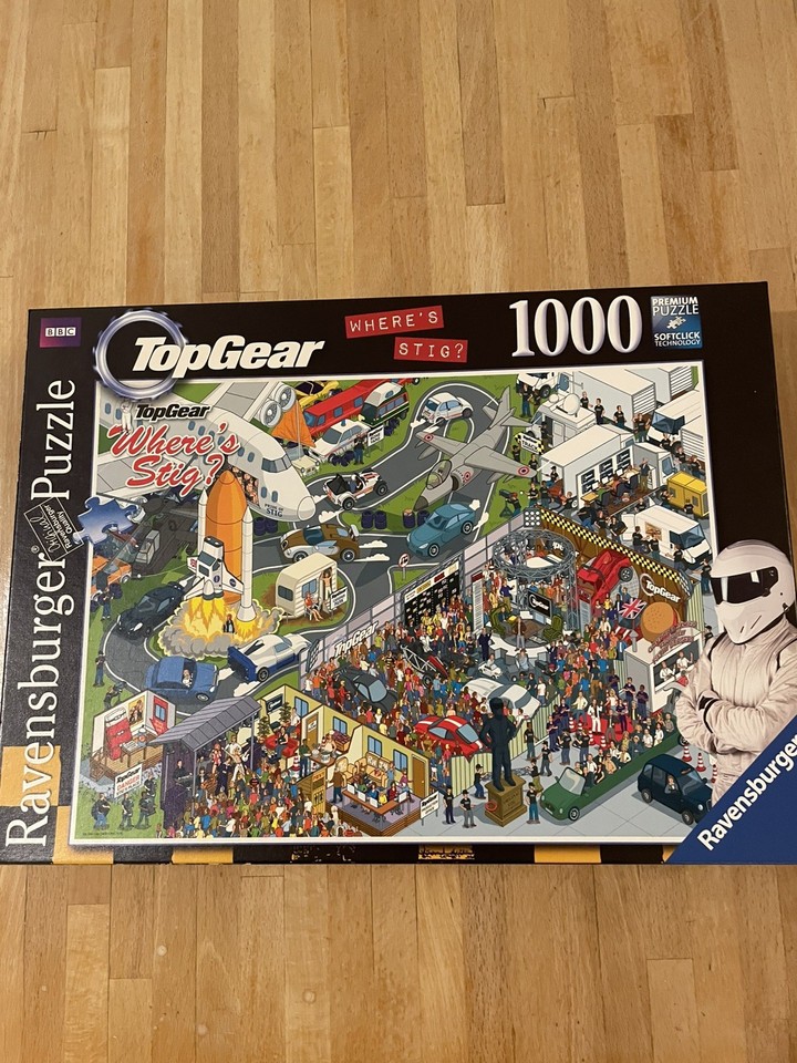 RAVENSBURGER TOP GEAR 'WHERE'S STIG?'' 1000 PIECE JIGSAW PUZZLE ...