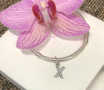 Pandora Letter X Charm, Bracelet Bead Dangle, Original, Brand New ...