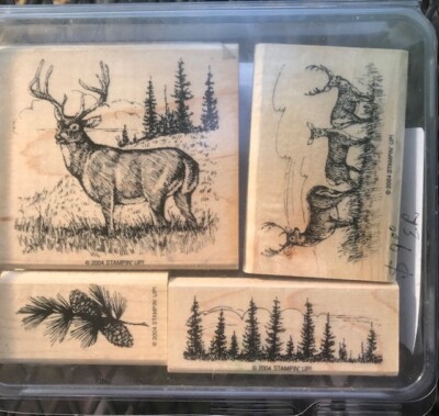 STAMPIN' UP! NOBLE DEER stamp set RETIRED HTF | eBay
