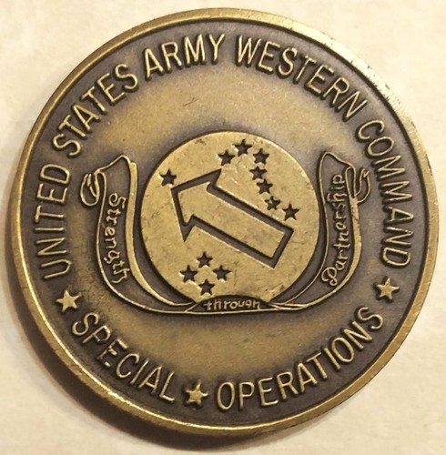 US Army Western Command Special Operations Army Challenge Coin | eBay UK