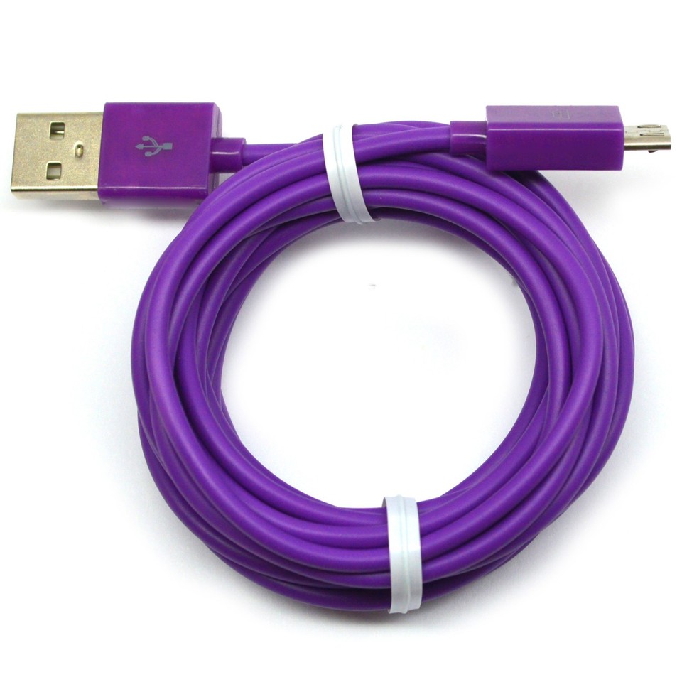 LOT Micro USB Data Sync Round Cable Cord 3,6,10 FT for Android Cell ...