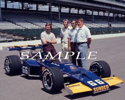 MARK DONOHUE 1972 #66 SUNOCO INDY 500 TEAM SHOT 8X10 GLOSSY PHOTO #E3 ...