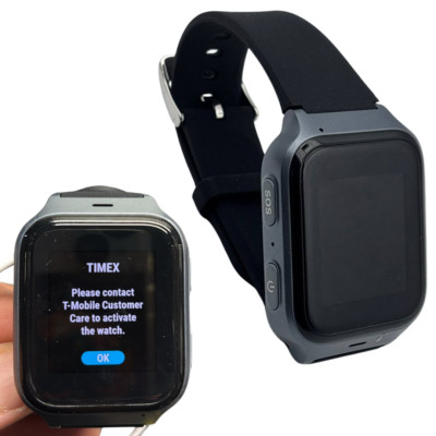 Timex MT43AY Family Connect Senior Smart Watch T-Mobile WiFi 45mm Metro ...