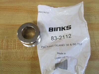 Binks 83-2112 Stainless Steel Packing Gland 832112 | eBay