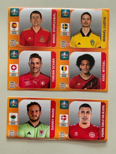 LOT 6 STICKERS PANINI EURO 2020 - TOURNAMENT EDITION | eBay