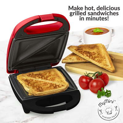 Non-Stick Sandwich Maker Panini Press Grill Portable Cool Touch Handle ...