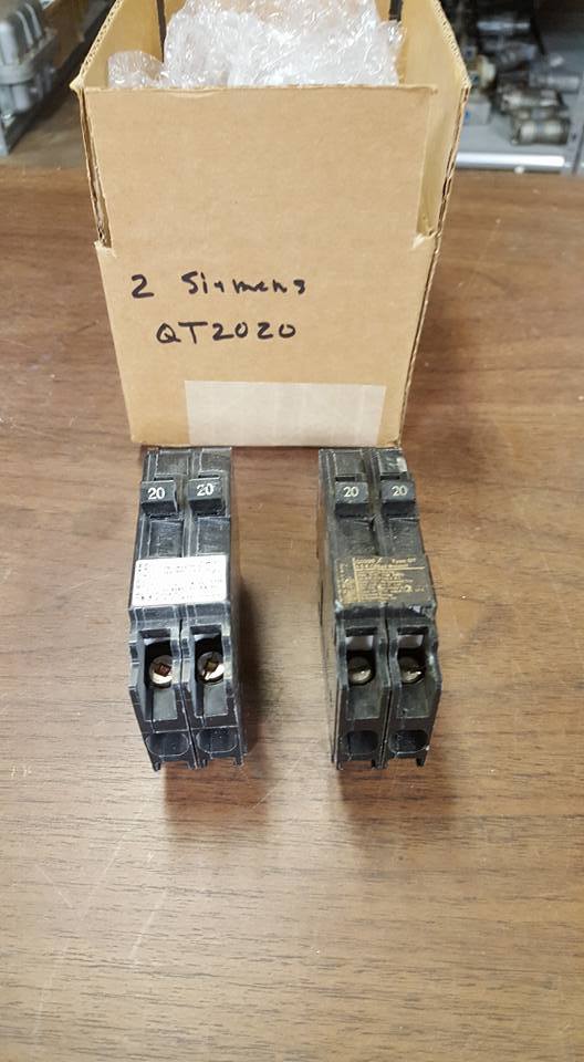 LOT OF 2 ITE SIEMENS QT2020 CIRCUIT BREAKERS W66 | eBay