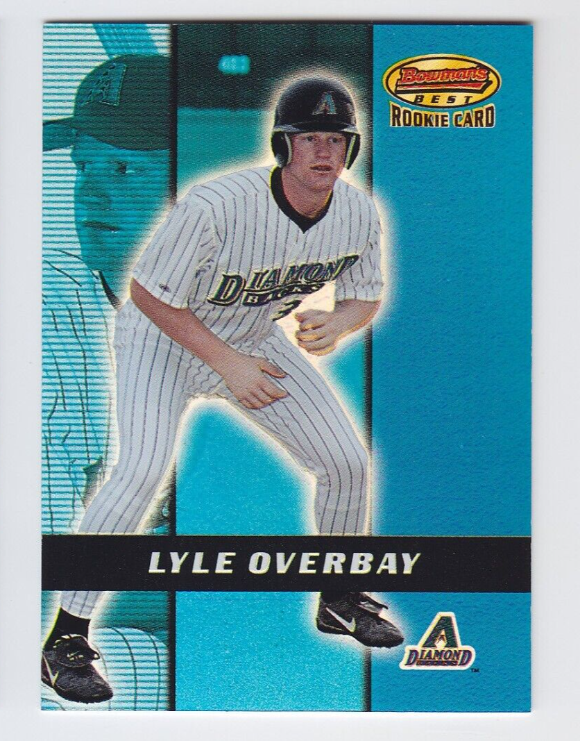 2000 BOWMAN BEST LYLE OVERBAY RC /2999 ROOKIE #173 Topps Diamondbacks ...