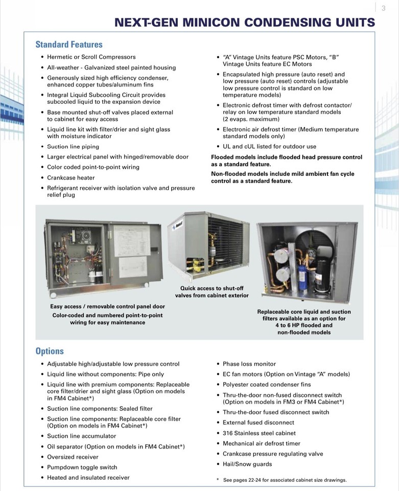 New Russell 5 HP outdoor condensing unit 208/230/3PH , M# RFO500E4S-E ...