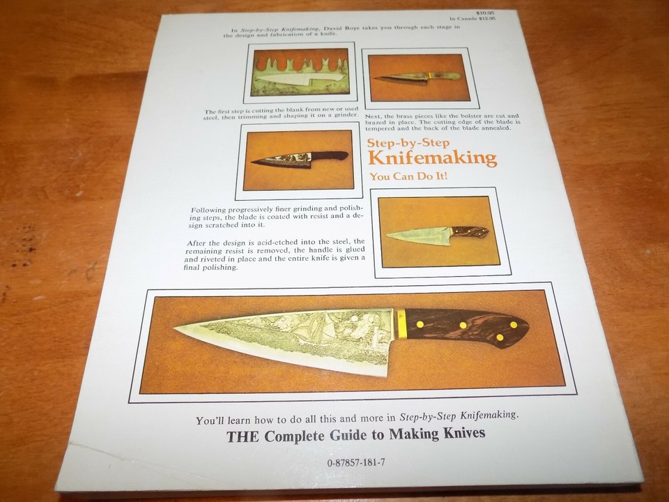 STEP-BY-STEP KNIFEMAKING YOU CAN DO IT! Knives Knifemaker Craftsman ...