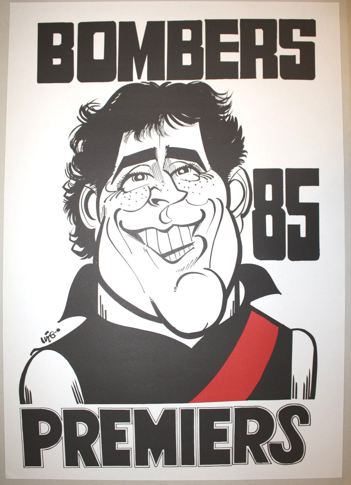 1984 1985 1993 2000 Essendon Premiers Weg 4 posters Premiership Bombers ...