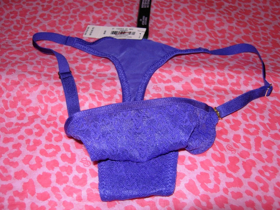 Victoria Secret Sexy Elegant V-String GString Skimpy Adjust Strappy ...