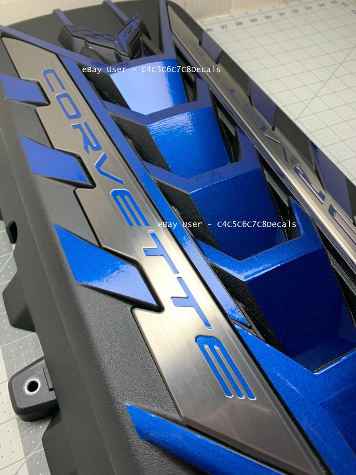 FITS Chevy Corvette StingRay C8 Engine Cover Decal 20 21 22 23 24 LOTS ...