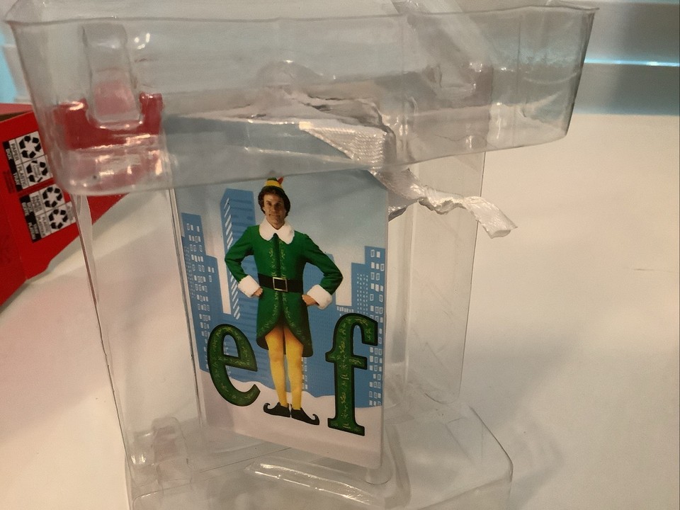 Hallmark Will Ferrell Buddy the Elf VCR VHS Movie Ornament Red Box New ...