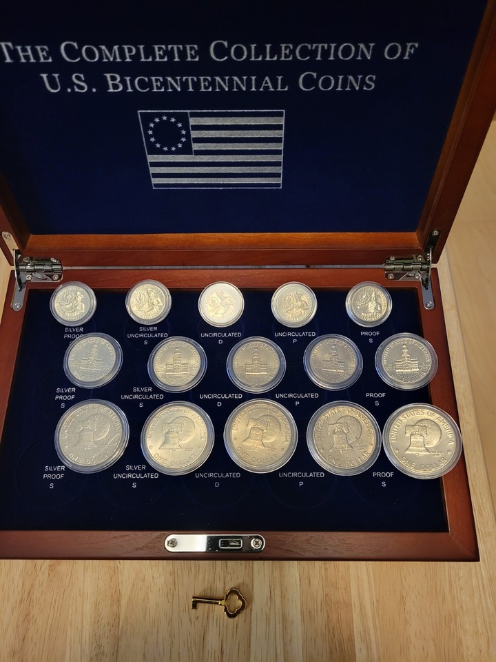 PCS Complete Collection Of U.S. Bicentennial Coins Silver 40% , Proofs ...