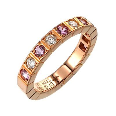 Cartier Lanieres Sapphire Diamond Ring 18K PG 750 size49 Cartier Lanieres Sapphire Diamond Ring 18K PG 750 size49