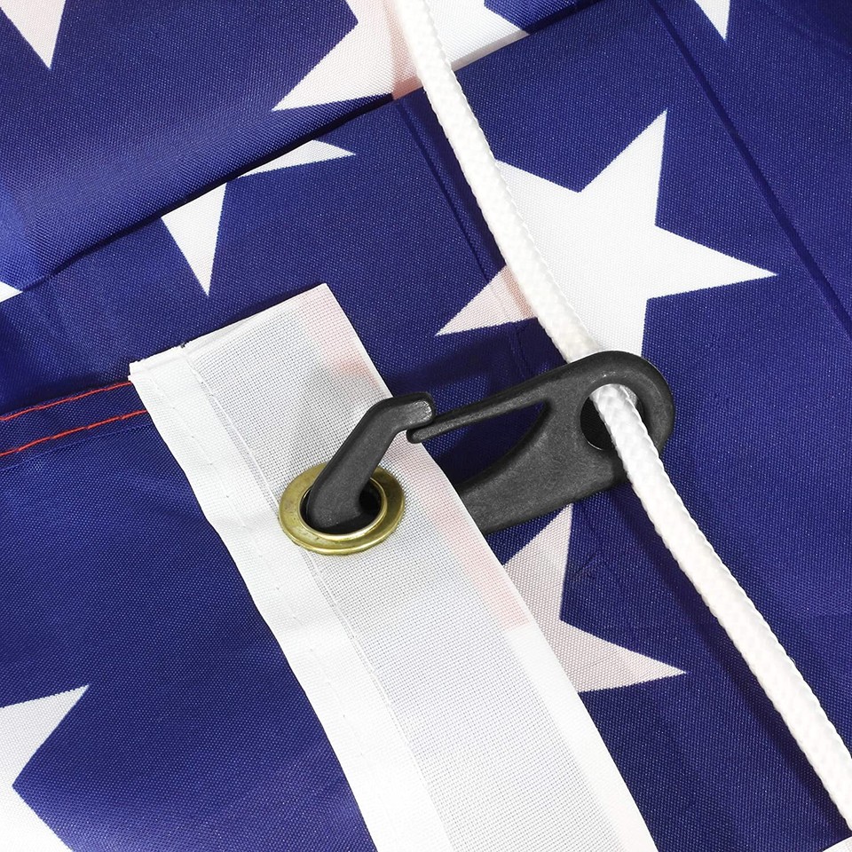 Anley 4 PCS Heavy Duty Flagpole Snap Hook Clips - Flag Pole Attachment ...