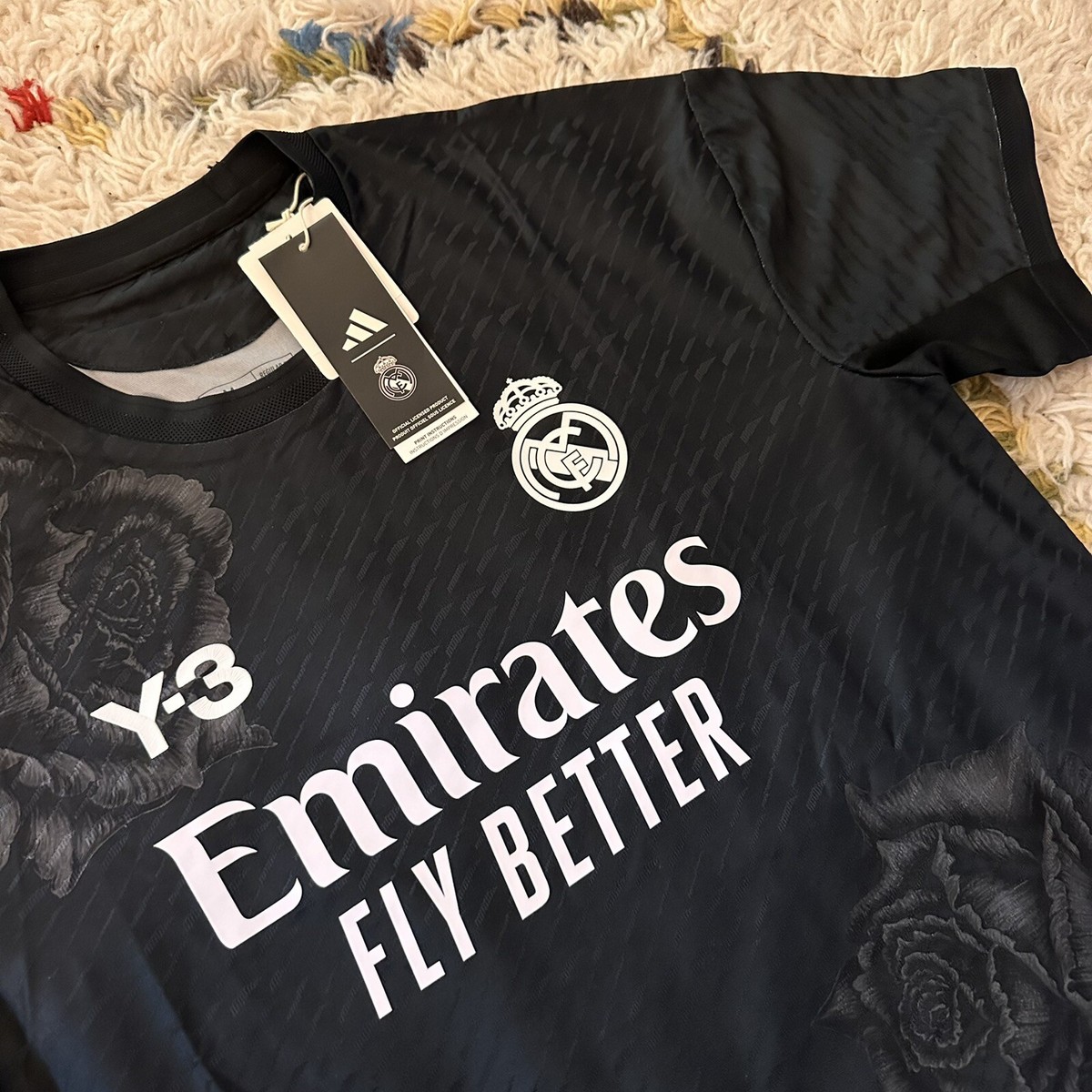 NWT Men's Adidas Y-3 Real Madrid 23/24 Authentic Jersey NWT Men's Adidas Y-3 Real Madrid 23/24 Authentic Jersey