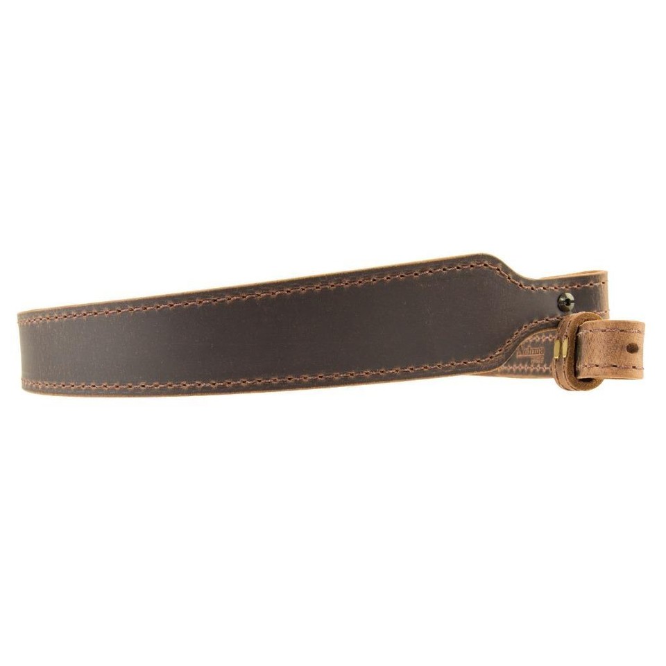 Buffalo Leather Cobra Style Rifle Gun Sling_Crazy Horse/Brown_Amish ...