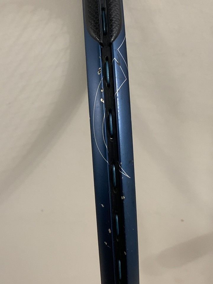 WILSON NCODE W6 BLUE STEEL GRAPHITE TENNIS RACQUET 4 3/8 FRESH STRINGS ...