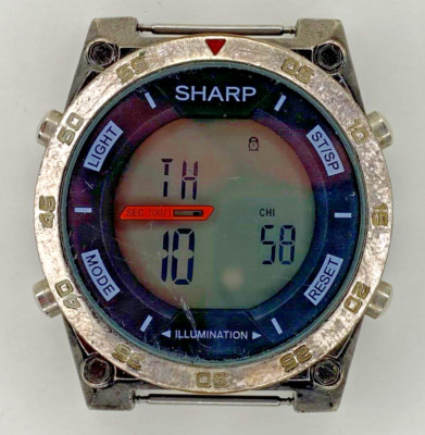 Sharp digital watch, no band, for parts/repair | eBay
