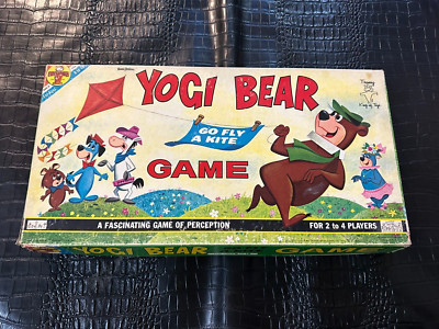 Transogram 1961 : Yogi Bear - Go Fly a Kite - Board Game (S22) | eBay