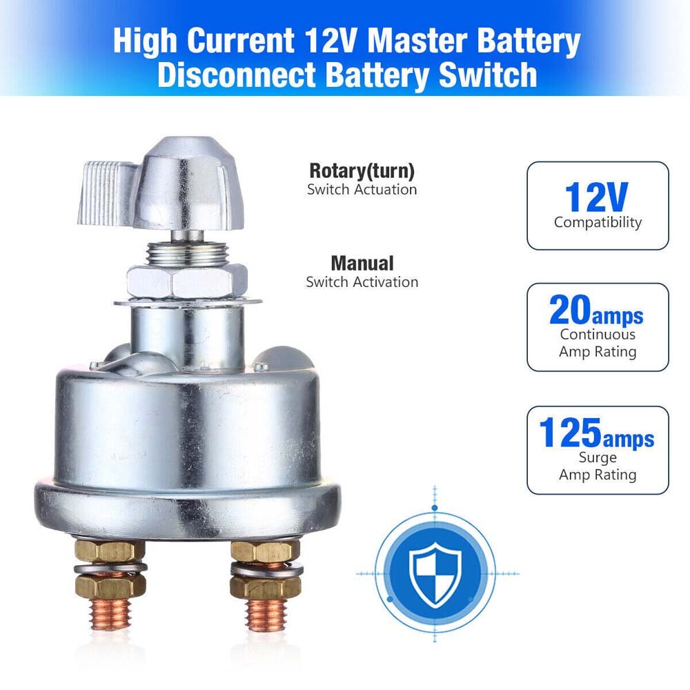 Master Battery Quick Disconnect Power Cut Shut Off Switch Heavy Duty ...