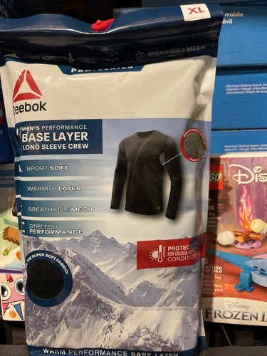 Reebok Performance Men's Base Layer Long Sleeve Crew XL 766159385848 | eBay