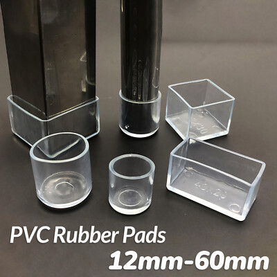 Floor Protectors Chair Leg Caps Furniture Feet Non-Slip Covers PVC ...