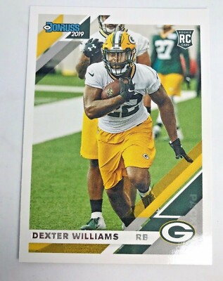 Dexter Williams 2019 Donruss RC Single Card No. 296 NFL Green Bay ...