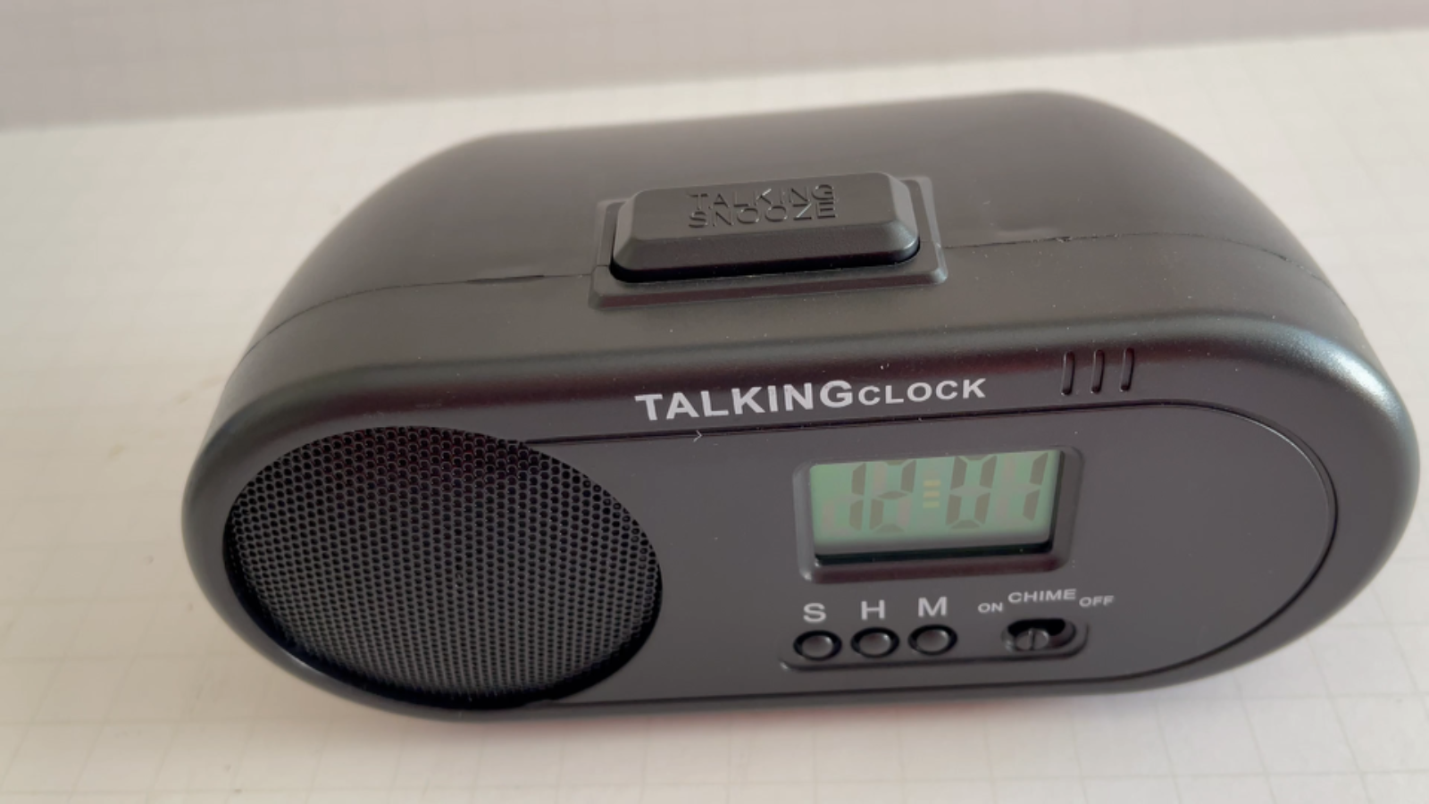 Talking English Human Voice Speaking Battery Power Snooze Alarm Clock ...