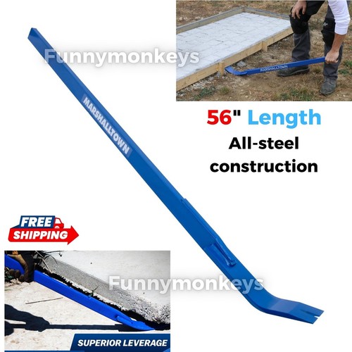 Heavy Duty 56” Steel Pry Bar Demolition Tool for Moving Rock/Heavy ...