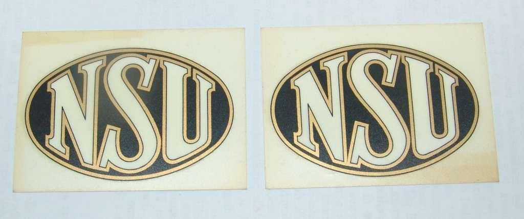 Pair Decals To Dry Logo Stickers Tank NSU 78 X 52 MM AD770151 | eBay
