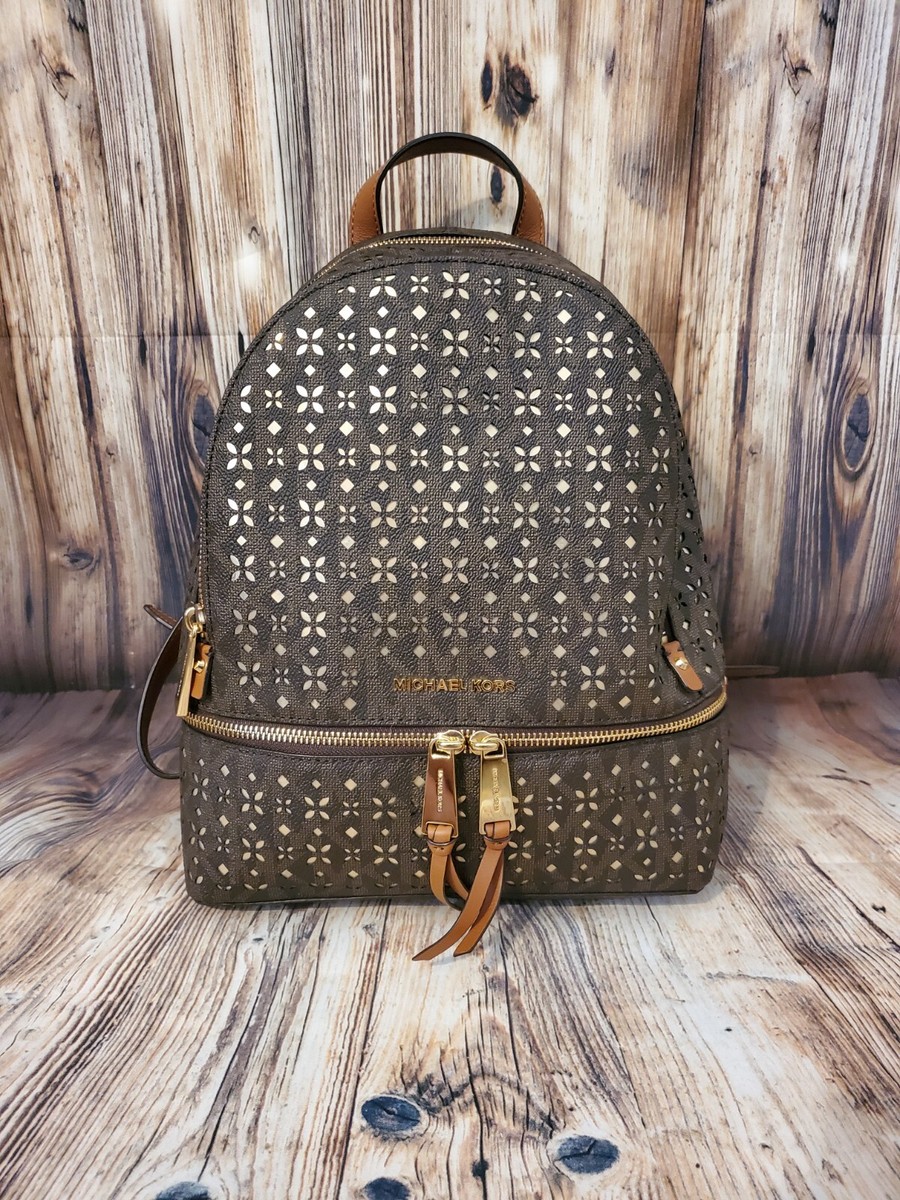 Michael kors perforated backpack store