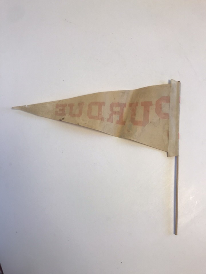 Vintage 1950s Purdue University Mini Pennant Banner Flag Ncaa Hard To ...