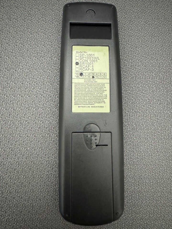 Skytech SR1001 Remote Transmitter Robert H Peterson Fireplace Control ...