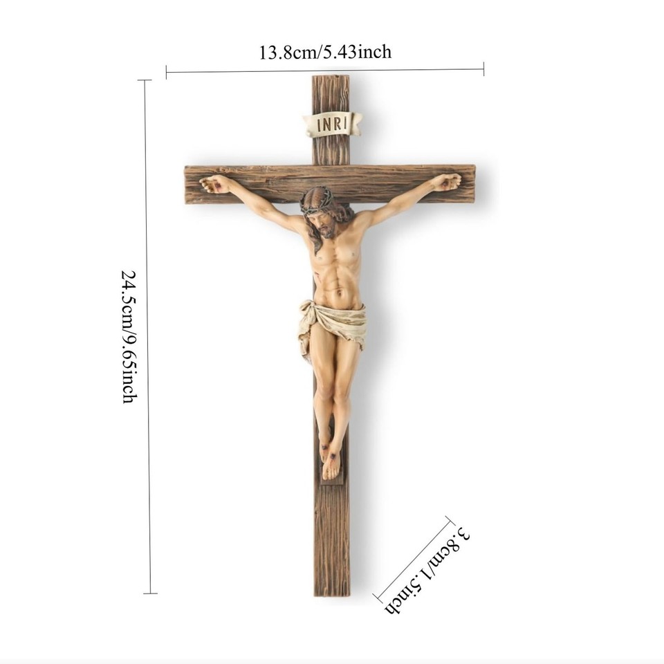 10"High Catholic Crucifix Wall Cross,Jesus Christ Inspirational Home ...