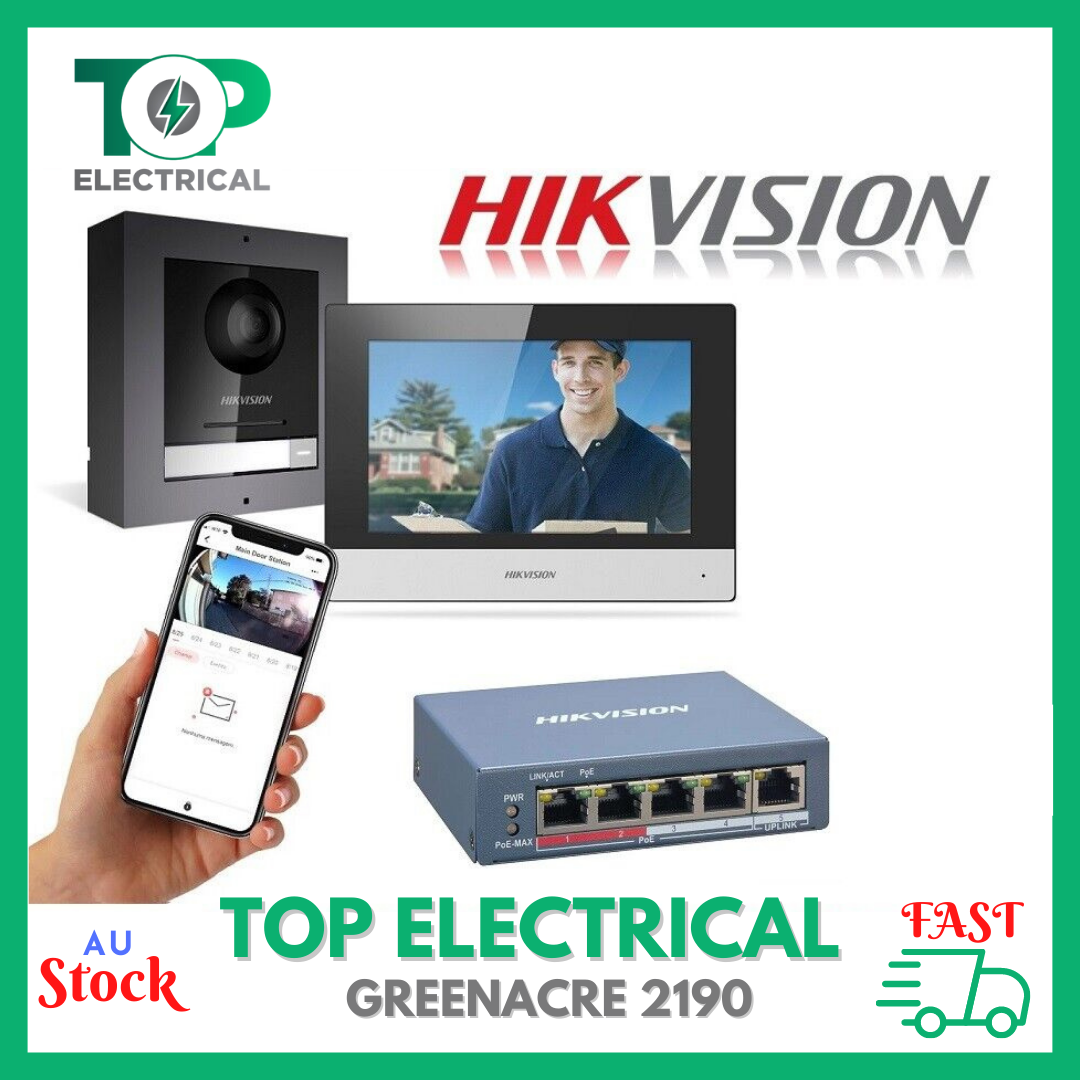 HIKVISION Touch Screen IP Video Intercom System POE Switch Gen2 DS ...