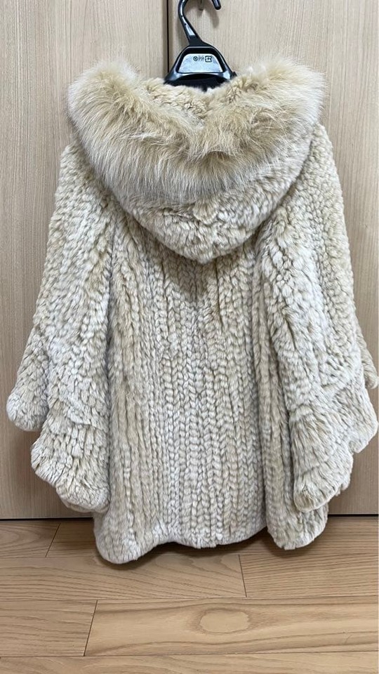 Grace Continental Real Fur Lex Rabbit Fox Fur Coat From Japan | eBay