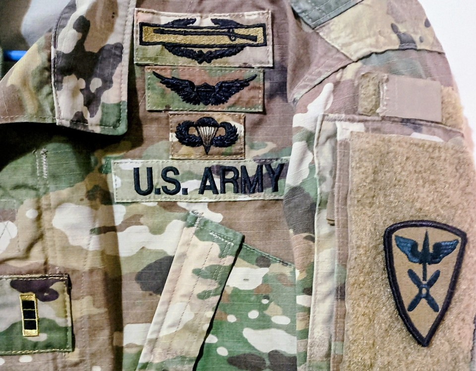 U.S. ARMY OPC MULTICAM CAMO COMBAT COAT - WO3 COMBAT VETERAN, PILOT ...