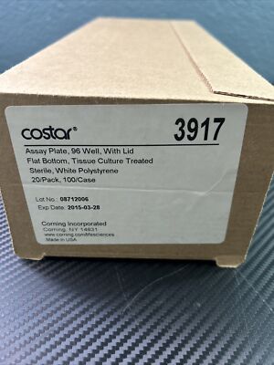 New Corning Costar 3917 Assay Plate 96 Well with Lid 20/Pack | eBay