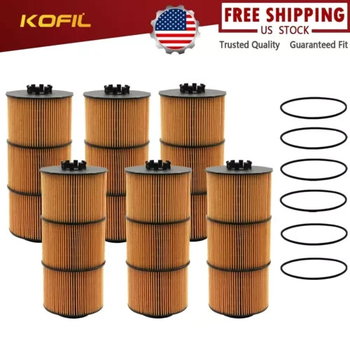 6X LF17800 Oil/Lube Filter Compatible with DD13 DD15 DD16 Detroit ...