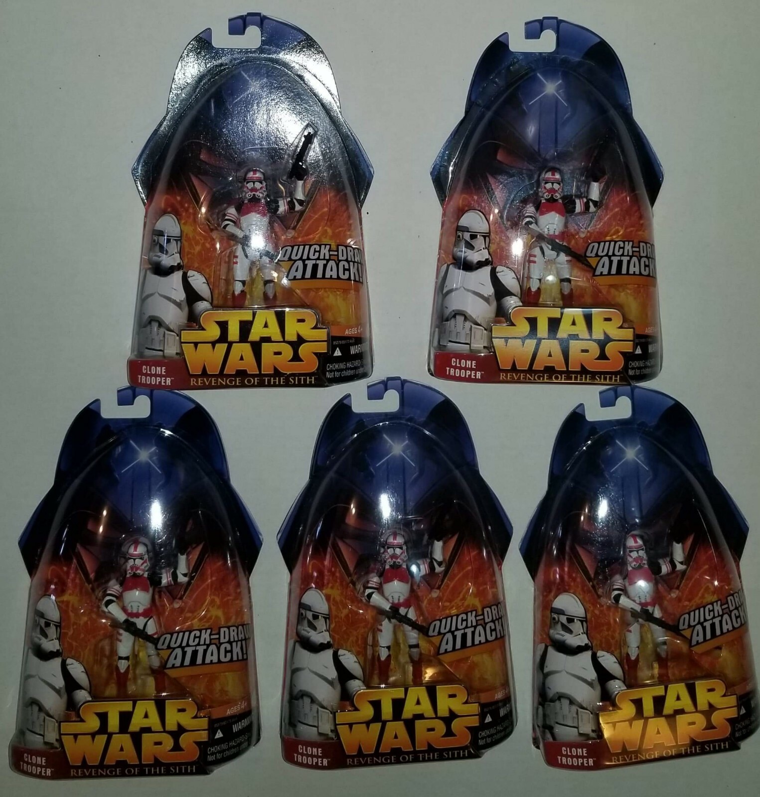 Star Wars Clone Wars Clone Red Shock Trooper Revenge Of the Sith ...