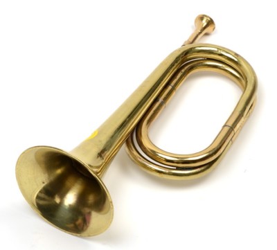 MILITARY SURPLUS CHINESE PLA ARMY COPPER BLOWING BUGLE COMMAND SIGNAL ...