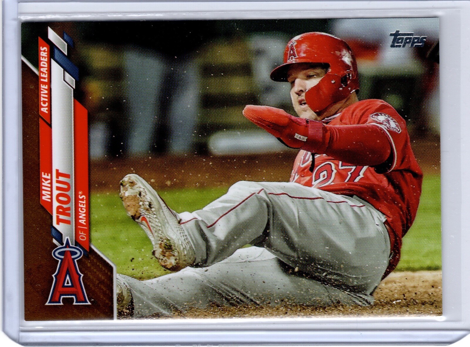 Mike Trout MVP 2020 Topps U-119 Active Leaders Gold Parallels #/2020 LA ...