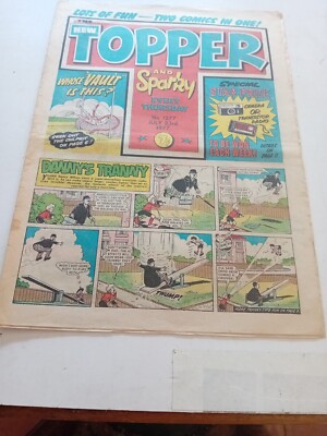 Topper and Sparky Comic No 1277 23/7/77 with Sparky Pullout (not folded ...