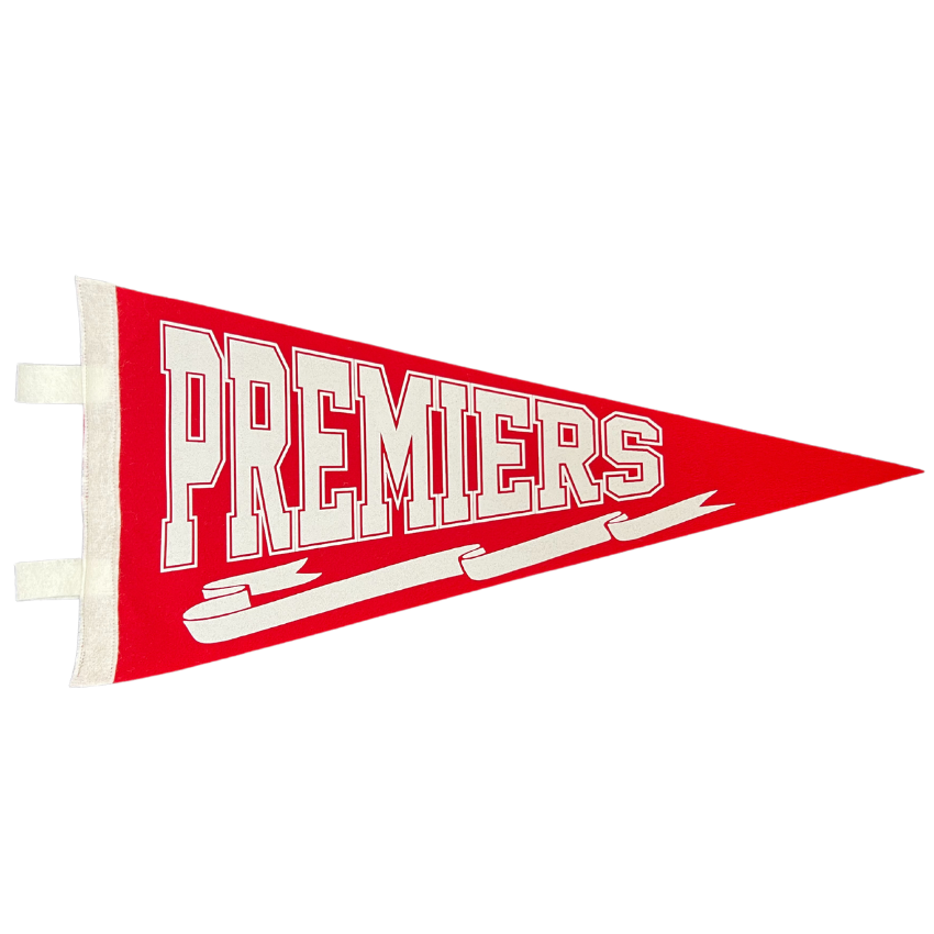 WINNERS Felt Sports Award Pennants 450/225mm Screenprinted on Premium ...