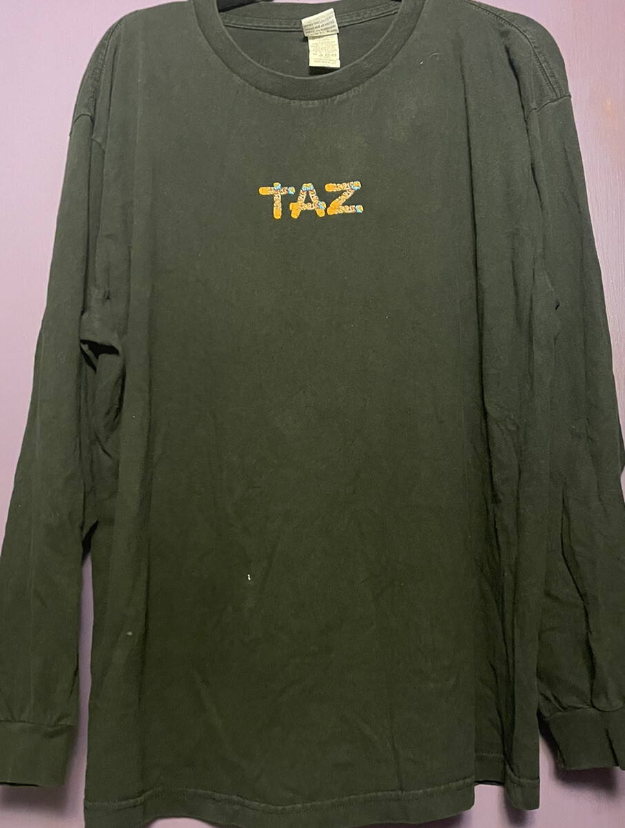 Vintage 2000Looney Tunes Taz Survive Tiki Longsleeve … - Gem